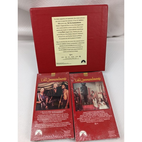 Office | The Ten Commandments 35th Anniversary Collectors Edition Vhs ...